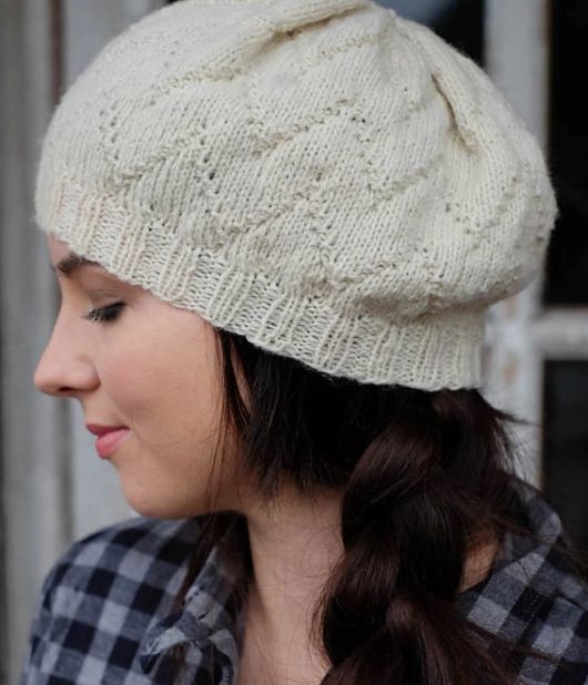 Шапка спицами по кругу